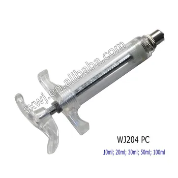Wj204 Factory Veterinary Syringe Pc Syringes With Metal Dose Nut - Buy ...