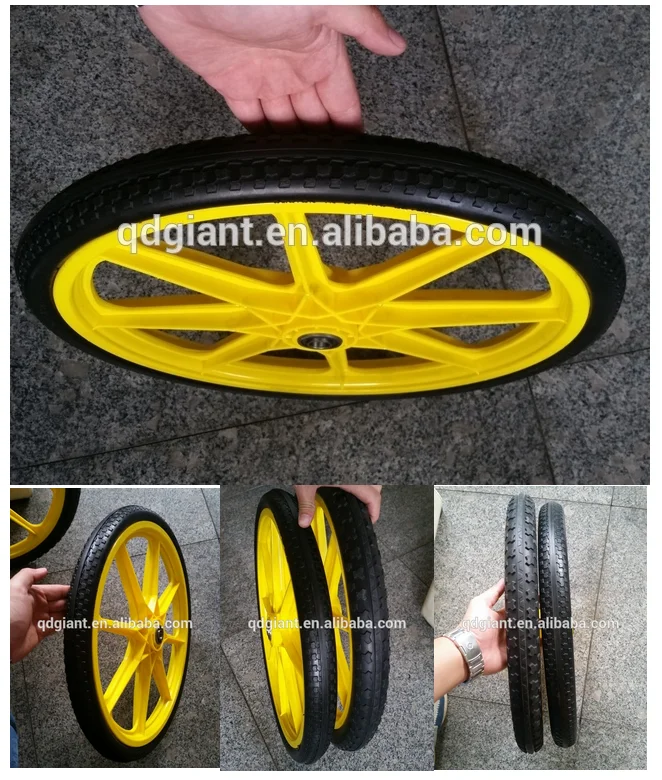 20 Inch Plastic Rim Bicycle Pu Foam Wheel For Sale - Buy Pu Foam Wheel ...