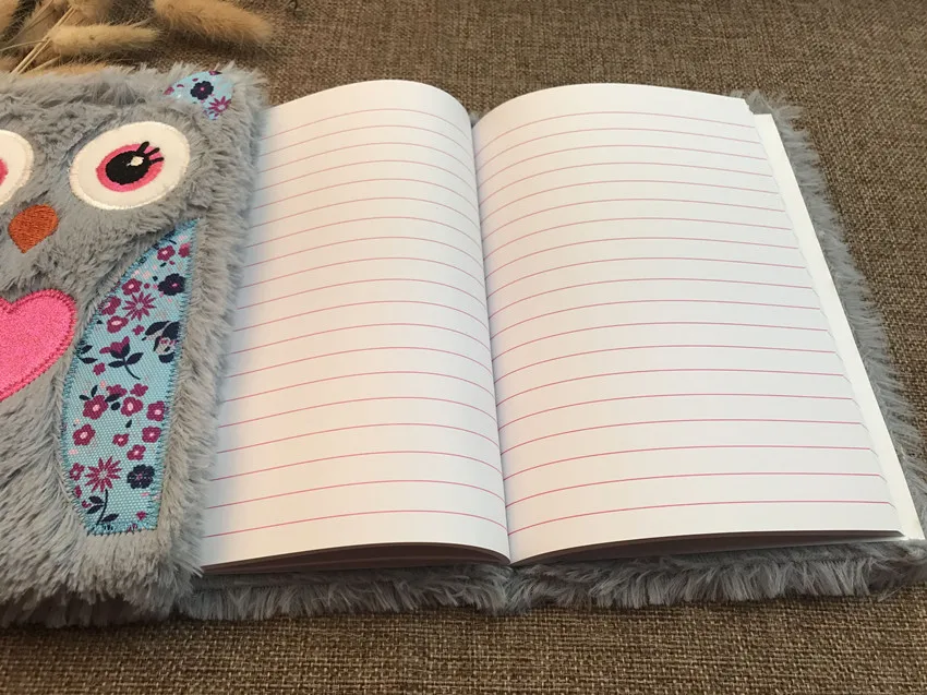 Custom Fluffy Notebook - Professional Diary with Owl Design