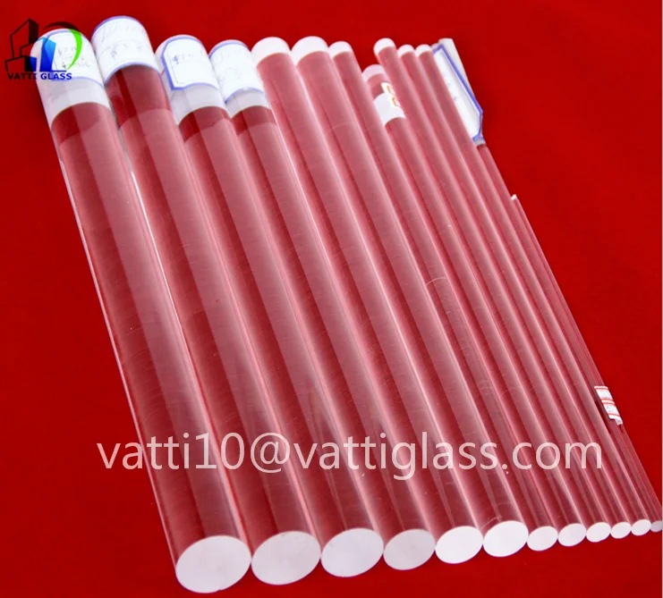 High Temperature Resistant Quartz Glass Rod Light Pipe Large Diameter ...
