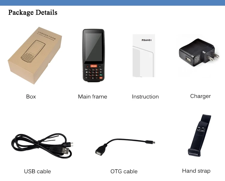 PDA401 Handy terminal android nfc条形码扫描仪courier手持式pda设备| Alibaba.com