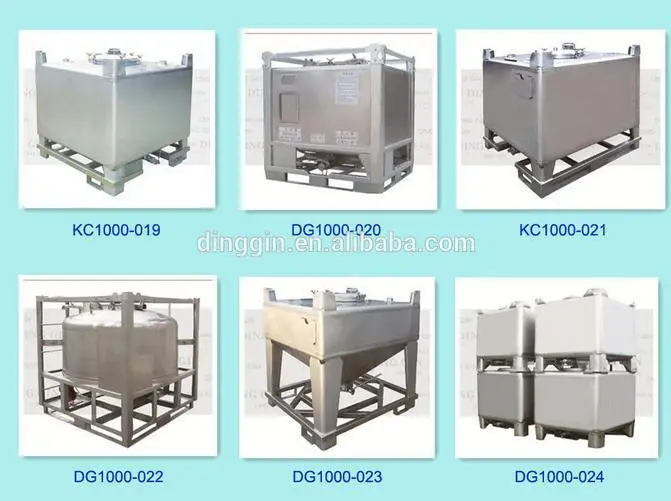 Stainless steel 1000L-3000L intermediate bulk containers (IBC) Cosmetic ...