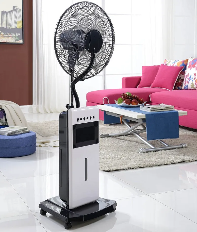 Electric Fan With Ice Water Mist Fan Stand Humidifier Fan - Buy Mist ...