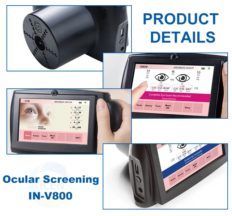 In-v800 Touch Screen Optical Instruments Spot Portable Vision Screener ...
