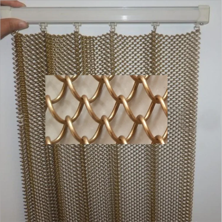 Stainless/ Copper/ Aluminum Decorative Metal Chain Mesh Curtain - Buy ...