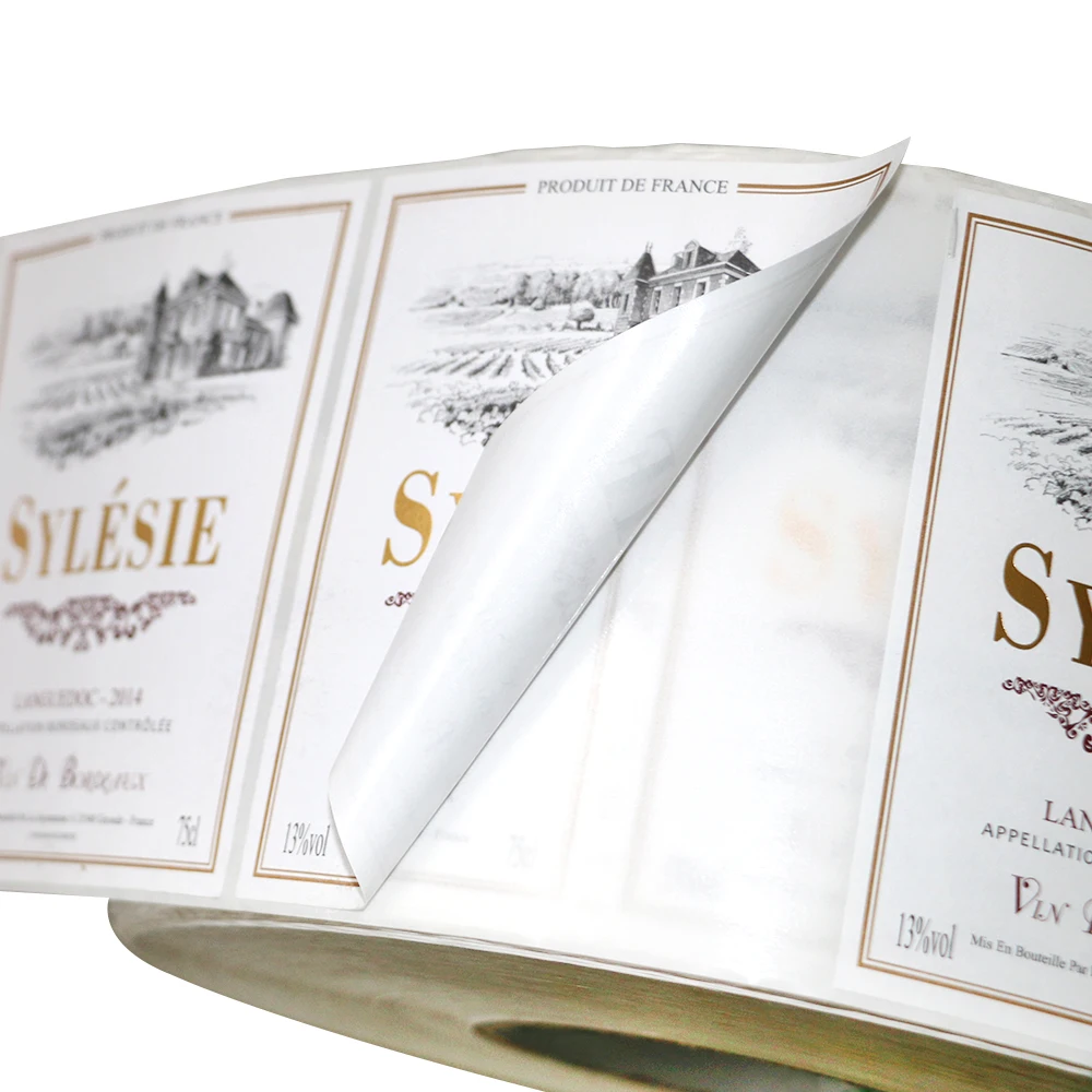 Custom Printed Canned Wine Label - Waterproof & Embossed