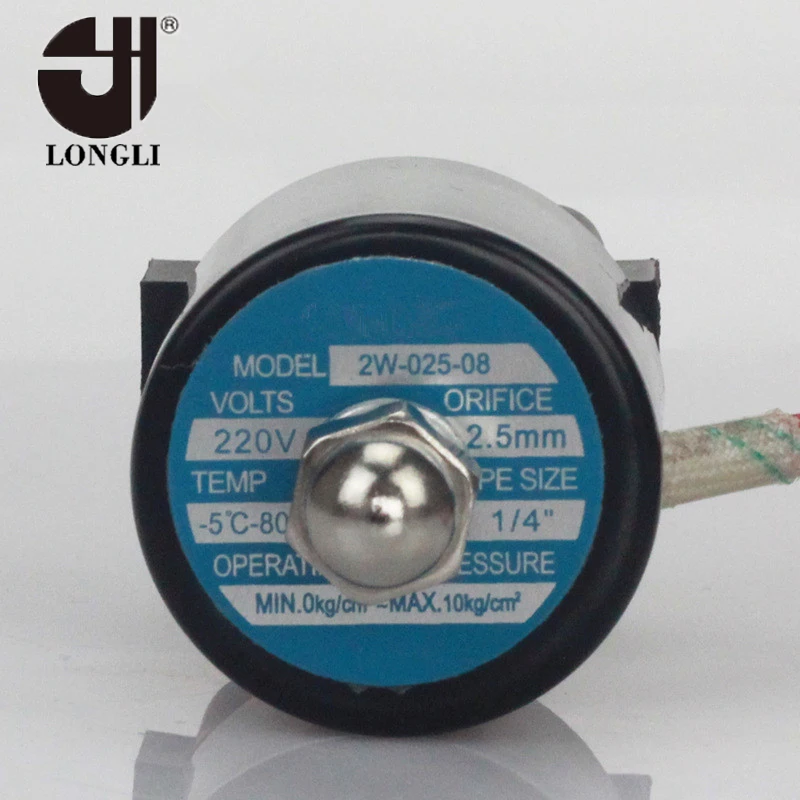 2w-025-08 220 Volt Plastic Normally Closed Solenoid Valve For Fountain ...