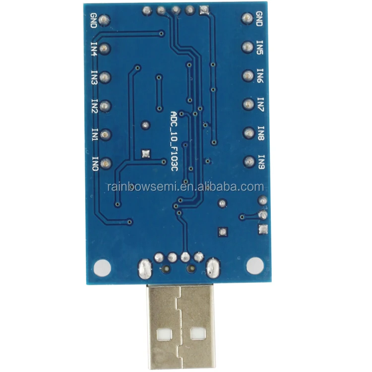 STM32F103C8T6 USB Interface - 10 Channel 12bit AD Sampling