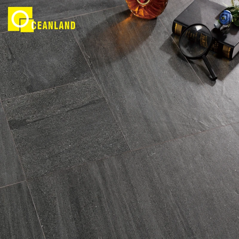 Ceramic Dark Grey Anti Slip Porcelain Rustic Tile - 600x600mm, 800x800mm