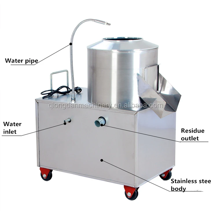 Fresh Potato Peeling Slicing Machine - Efficient & Durable