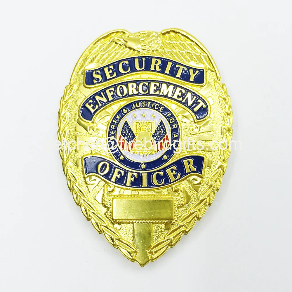 Custom Enamel Metal Us Enforcement Department Officer Security Badge ...
