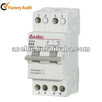Auq1 Din Rail Mounting 16a Changeover Switch - Buy Changeover Switch ...