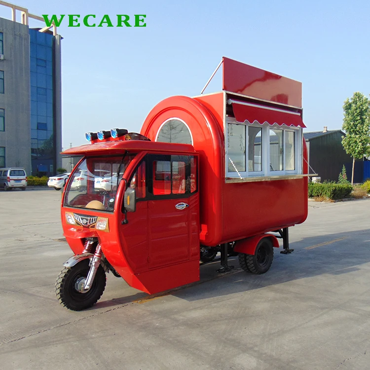Gasoline Powered Mobile Motorcycle Food Cart 50-60km/h - Buy Mobile ...