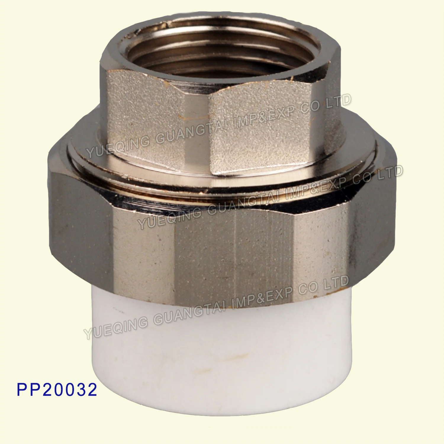 Green Color 32mm 63mm Ppr Pipe Female Threaded Union Adaptor For Water ...