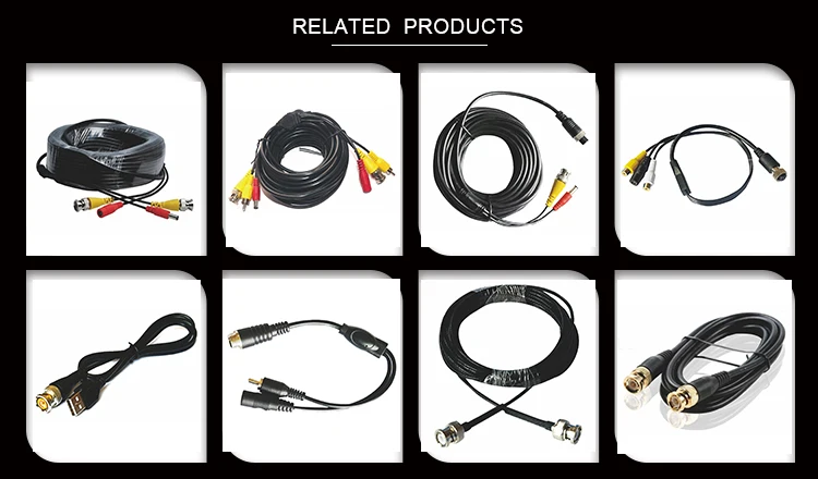 0.5/1/2/5m 8 Core Camera Audio Video Extension Usb To Bnc Cctv Cable ...