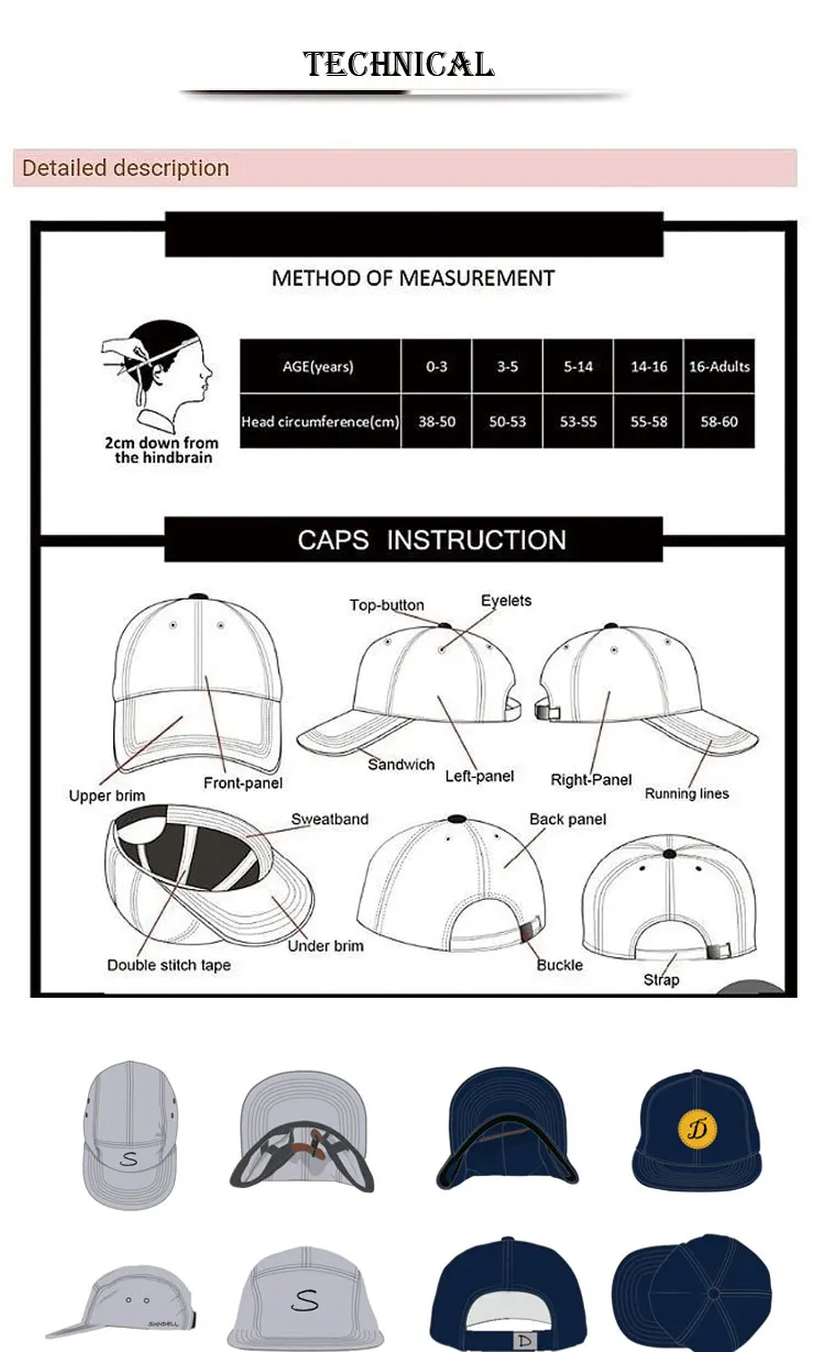 Wholesale Flat Brim Custom Made Kids Snapback Caps,Sun Visor Baby Caps ...