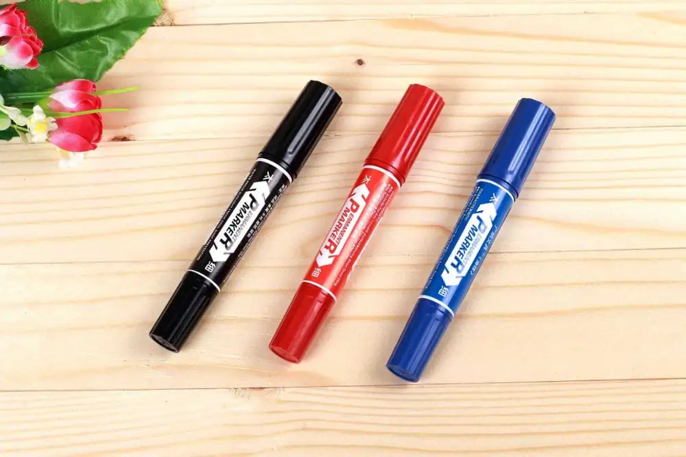Dual Tips Marker Pen Portable Waterproof Ink Double Nib Cd Dvd Marker ...