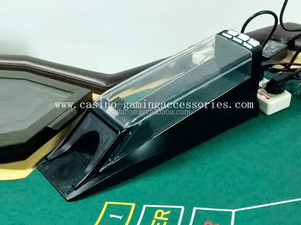 All Black Three Lights Automatic Poker Card Dealing Shoe