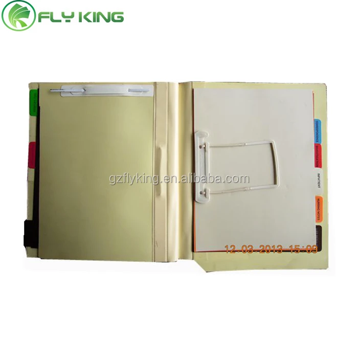 Green Color Plastic Medical Record File Folder For Hospital Clinic ...
