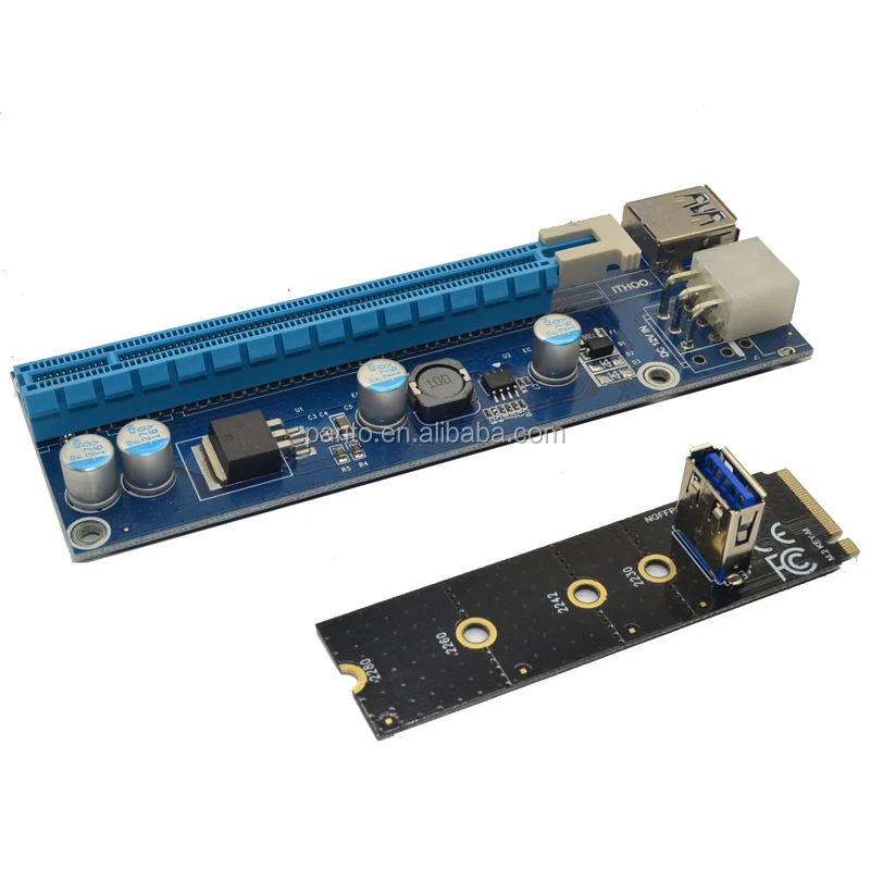 Panto Latest M.2 Pcie Riser 60cm M.2 Ngff Key M To 16x Riser Card - Buy ...