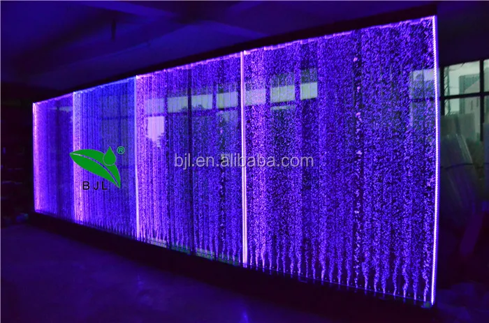 Hotel Lobby Wall Decoration Design Customised Led Waterfall Bubble ...