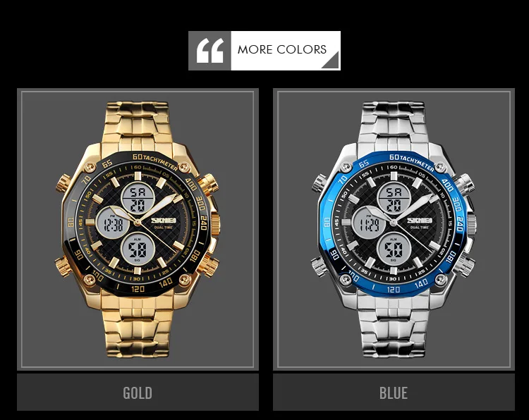 Skmei 1302 Men Stainless Steel Quartz Goldlis Watch - Buy Men Stainless ...