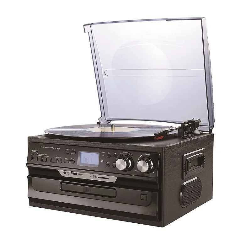Usb Recording Vinyl Turntable Player With Cd Cassette And Radio - Buy ...