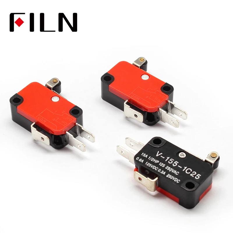 Micro Limit Switches 15a 250v 125v No+nc+com 4.8mm 3 Pins Spdt ...
