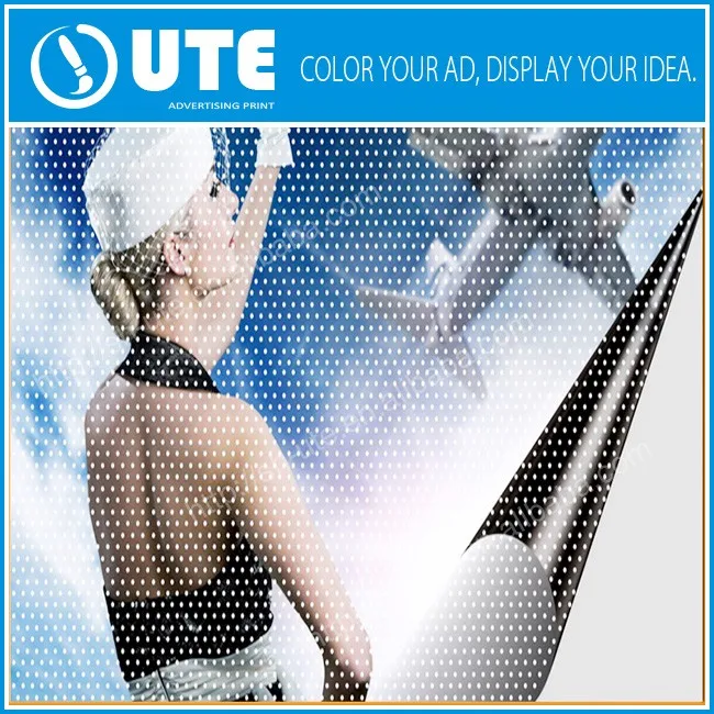 Mesh One Way Vision Window Stickers/custom Glass Stickers Printing ...