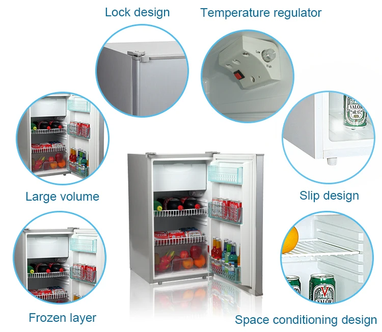 Ac 220v/50hz Compressor 60l 100l 150l Mini Fridge With Freezer - Buy ...