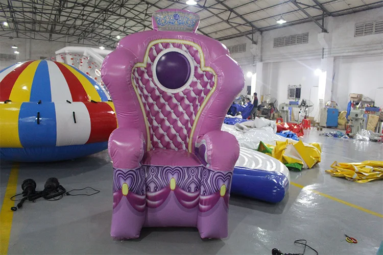 Air Tight Inflatable Throne Chair For Sale Inflatable Princess Throne ...