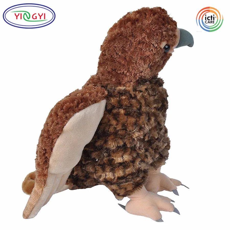 A562 Vivid Red Tailed Hawk Plush Stuffed Animal Toy Kids Gifts Fluffy ...