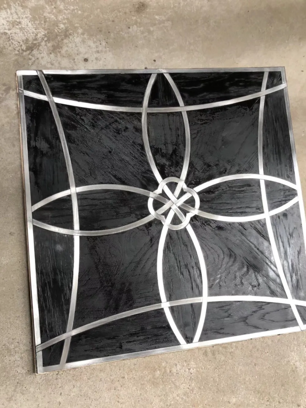 Metal Inlay Oak Parquet - Durable Engineered Wood Flooring