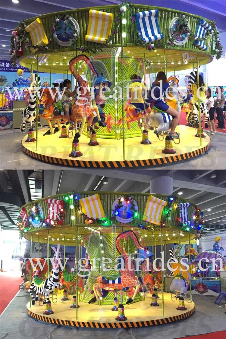 Madagascar Carousel - Fun Kiddie Amusement Ride for Sale