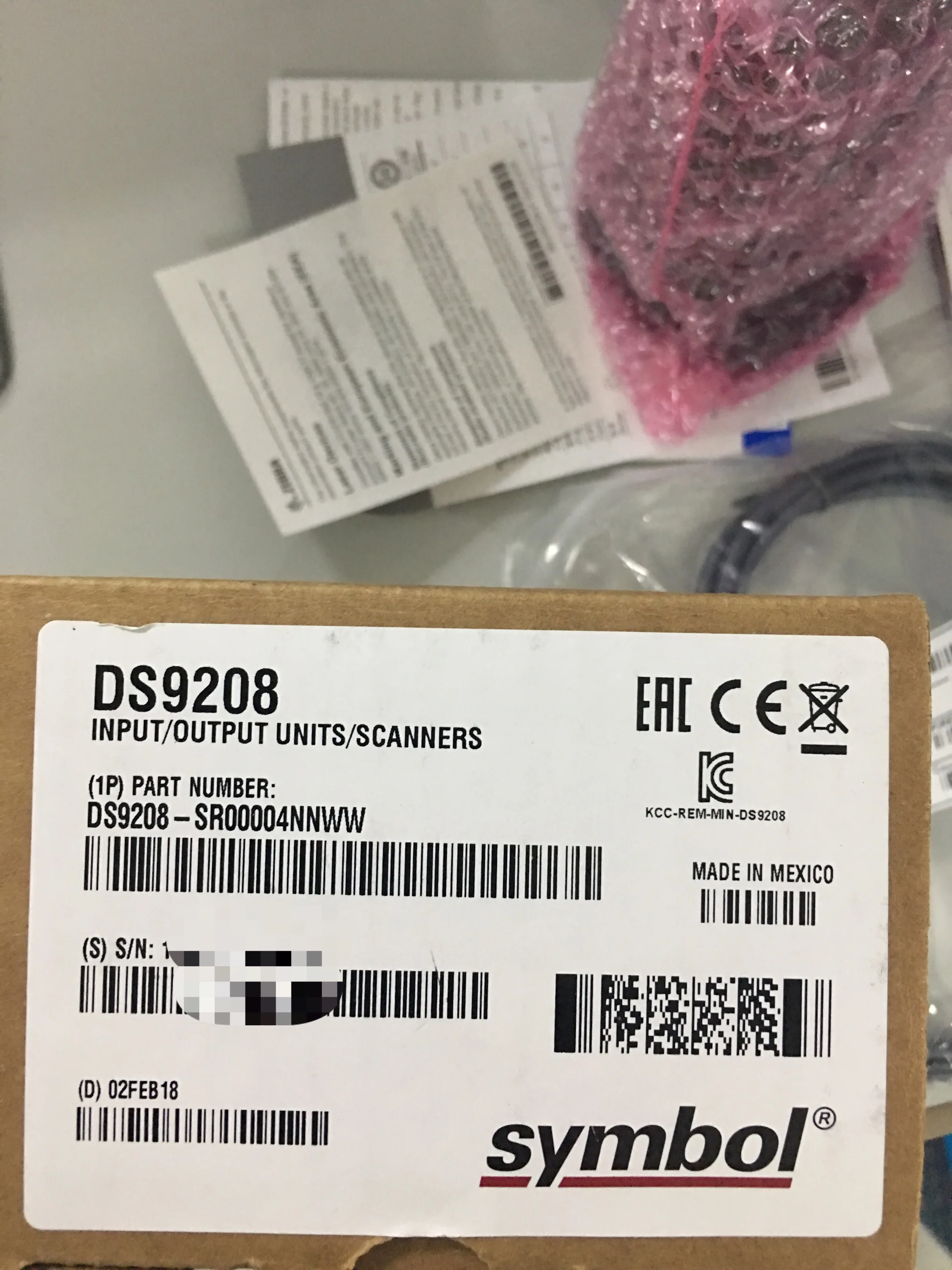 Zebra Symbol DS9208 Omnidirectional Hands-Free Scanner