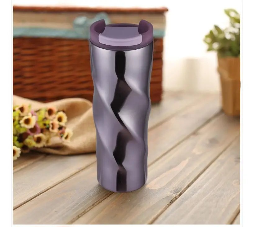 500ml New Twist Travel Mug Thermos Stainless Steel Coffee Cup With Lid ...