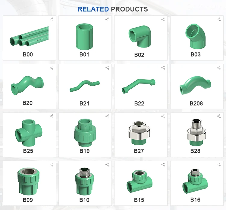 Plastic Pipe Fittings PP-R Short Bridge with Socket over Bend