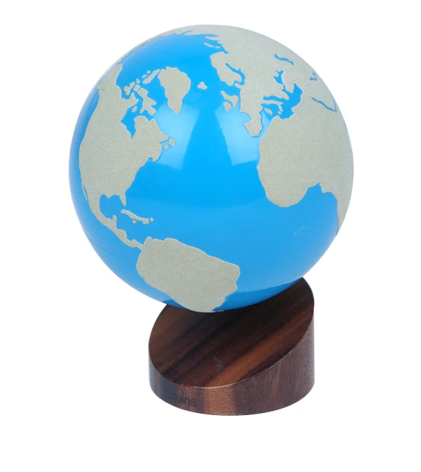 Montessori Sandpaper Globe Land And Water Early Learning Tools Teaching ...
