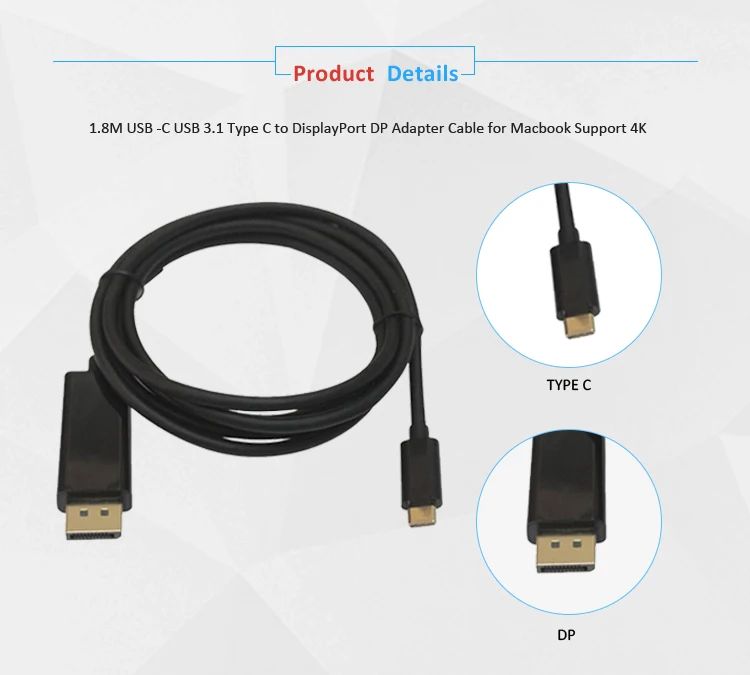 3.1 Type C Usb-c To Mini Dp Display Port Adapter Converter - Buy Usb3.1 ...
