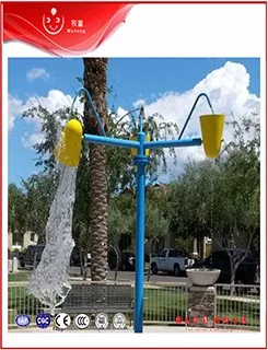 Summer Aqua Park Equipment Children Play Water Park Dump Bucket For ...