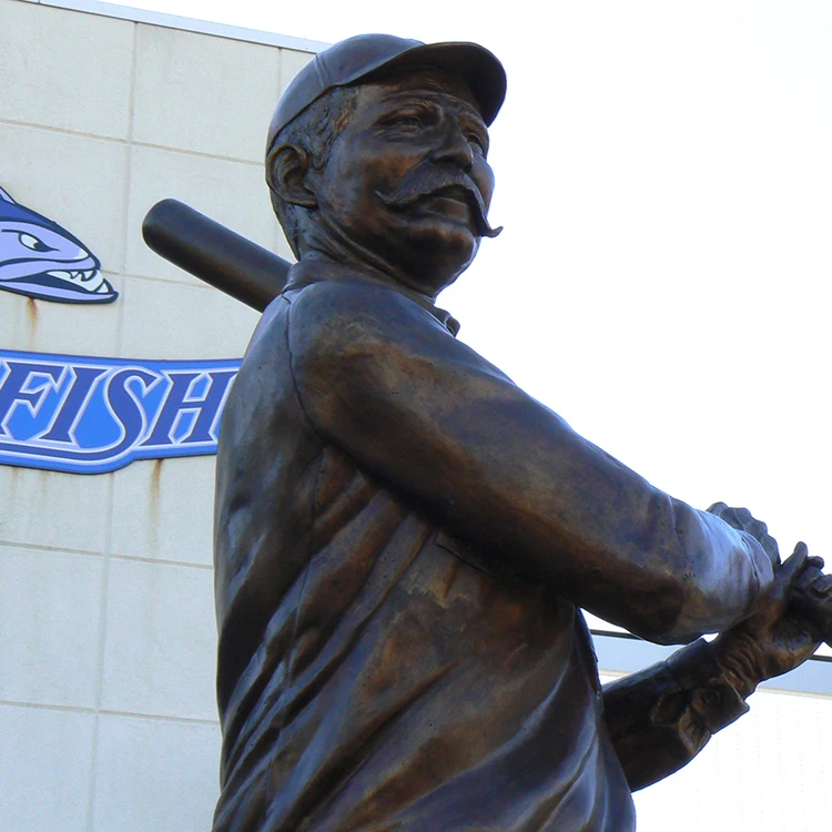 Factory Hot Sale Metal Craft Bronze Baseball Player Statue Garden ...