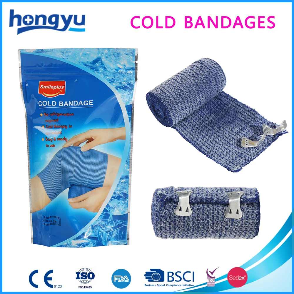 Medical Sports Knee Support Cool Bandage Pain Relief Elastic Cold ...