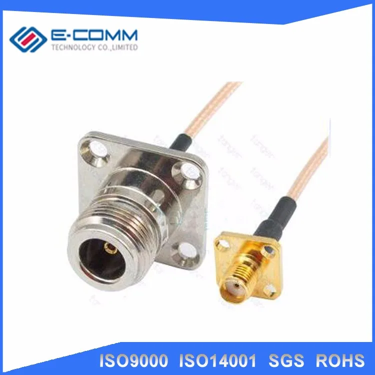 Rf Pigtail N Female Panel Mount To Sma Male Ra Semi-rigid Cable Rg402 ...