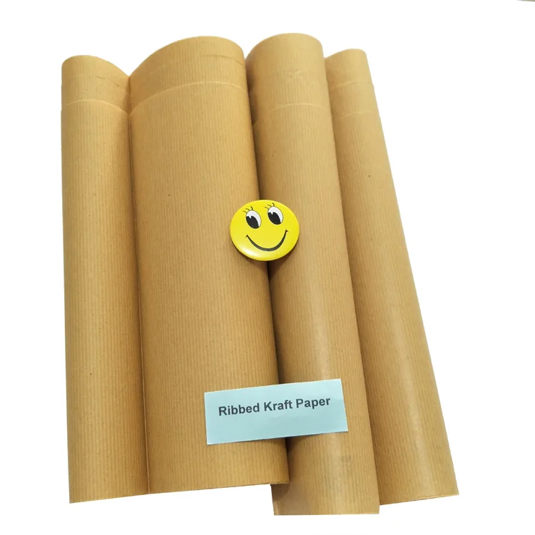 M.g Ribbed Kraft Paper For Packing For Printing Golden Yellow Color ...