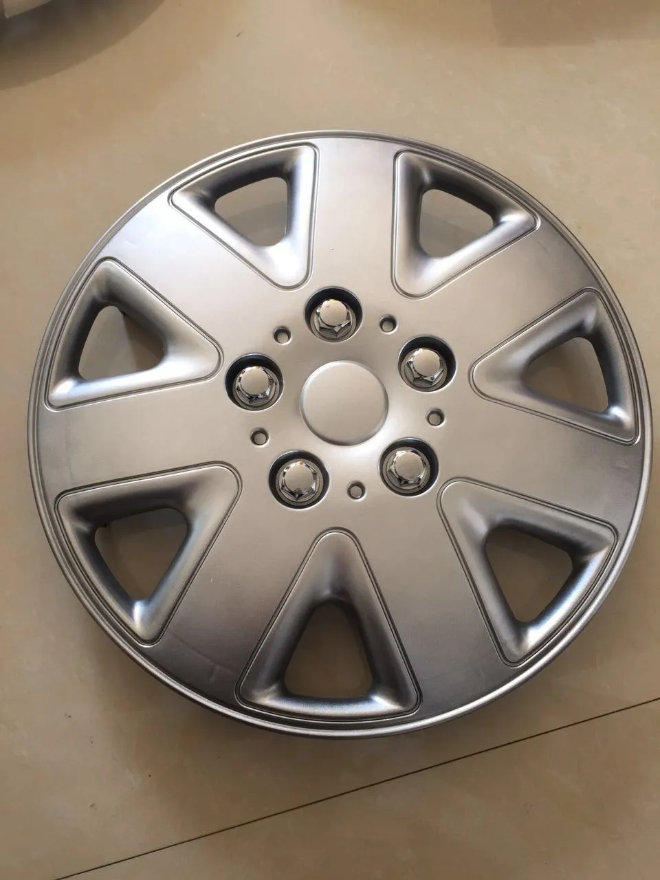 ABS/PP Plastic Car Wheel Covers - Silver/chrome Finish