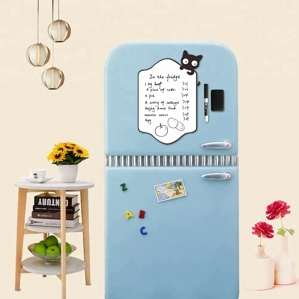 Custom Shape Kids Drawing Fridge Notes Board Portable Magnetic ...