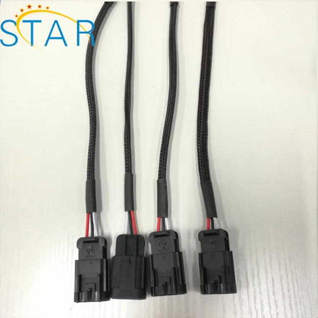 15cm 18awg Auto 3 Pin Male Delphi Waterproof Wire Connector Harness ...