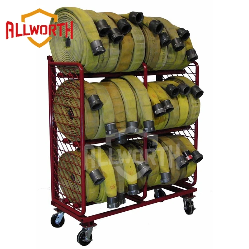 Warehouse Steel Wire Mesh Tool Grid Fireman Rack Trolley - Buy Fireman ...