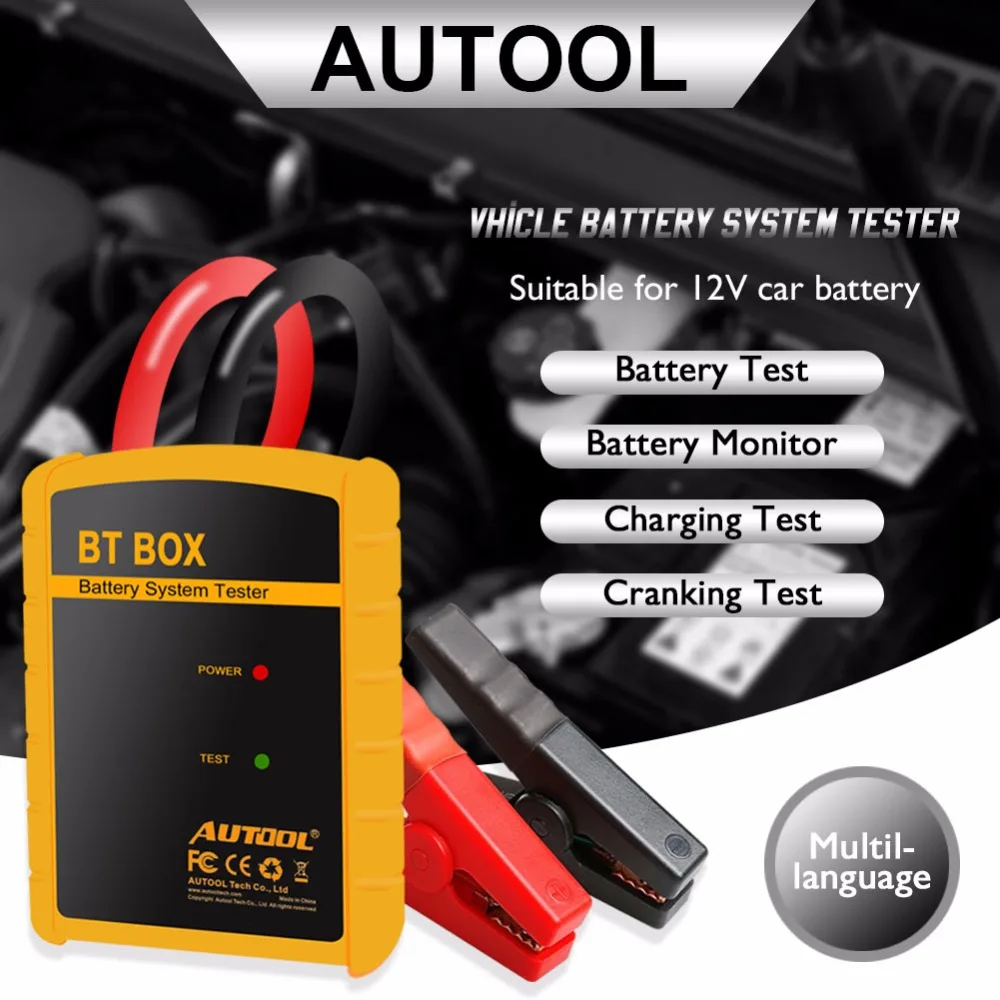 เครื่องทดสอบแบตเตอรี่ Autool Bt,มาใหม่รองรับกล่องวิเคราะห์แบตเตอรี่ ...