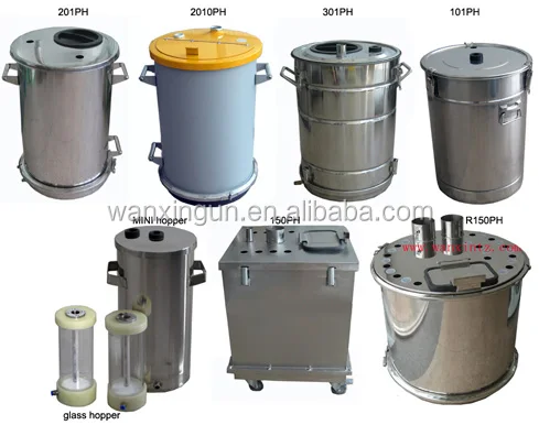 Gema Type Fluidizing Powder Coating Hopper With Fluidized Bed ...
